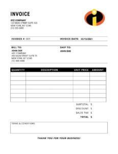woodworking invoice template - Wood Craft Wiz