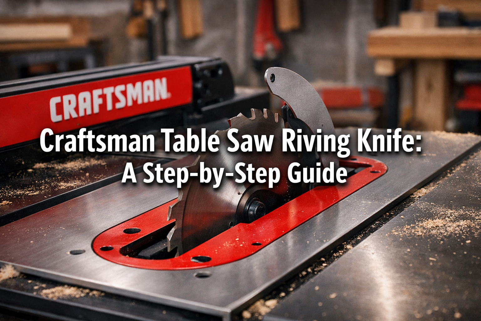 Craftsman Table Saw Riving Knife: A Step-by-Step Guide - Wood Craft Wiz
