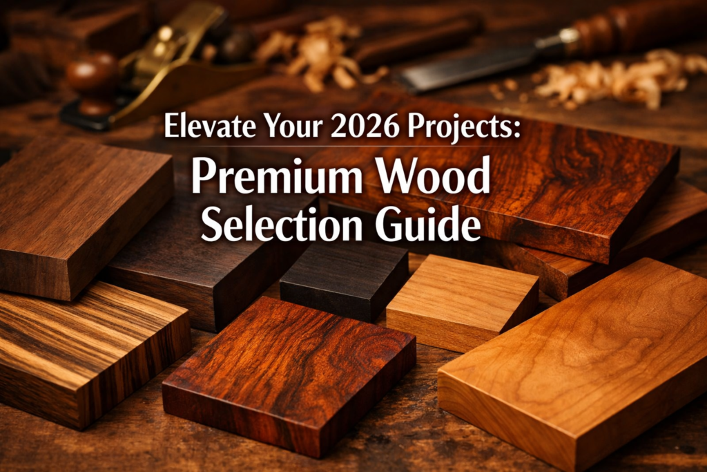 Premium Wood Selection for 2026 Projects: Walnut, Cherry, an