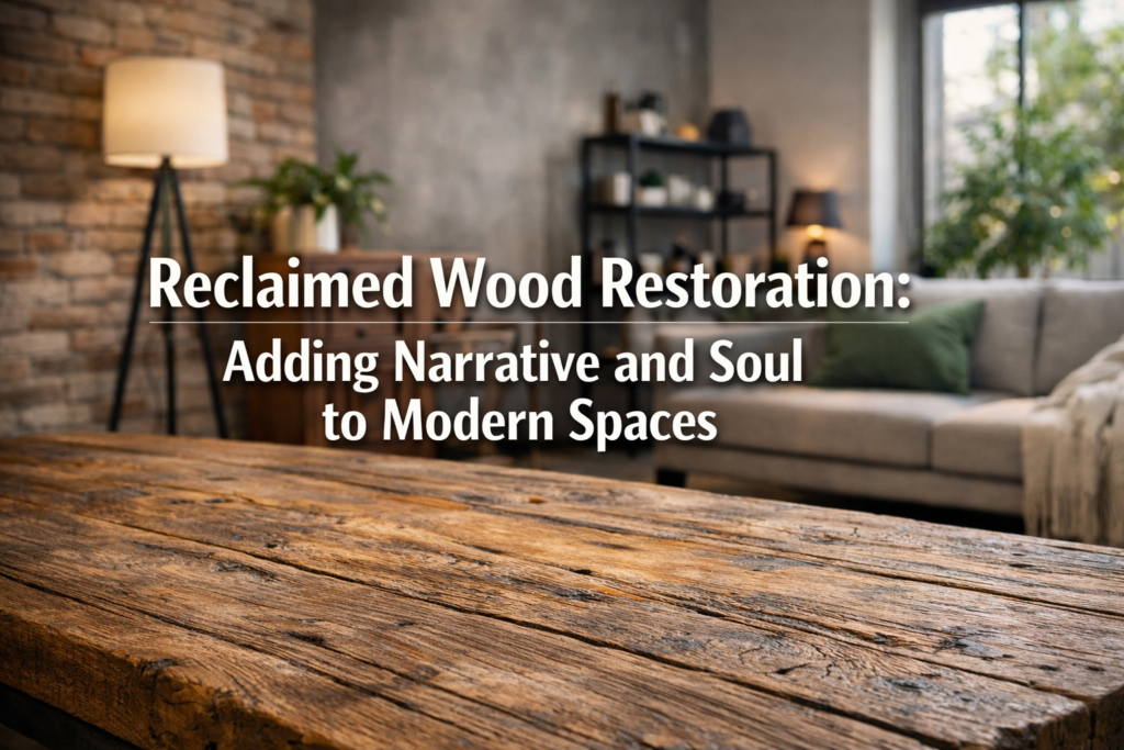 Reclaimed Wood Restoration: Narrative & Soul for Modern Spac