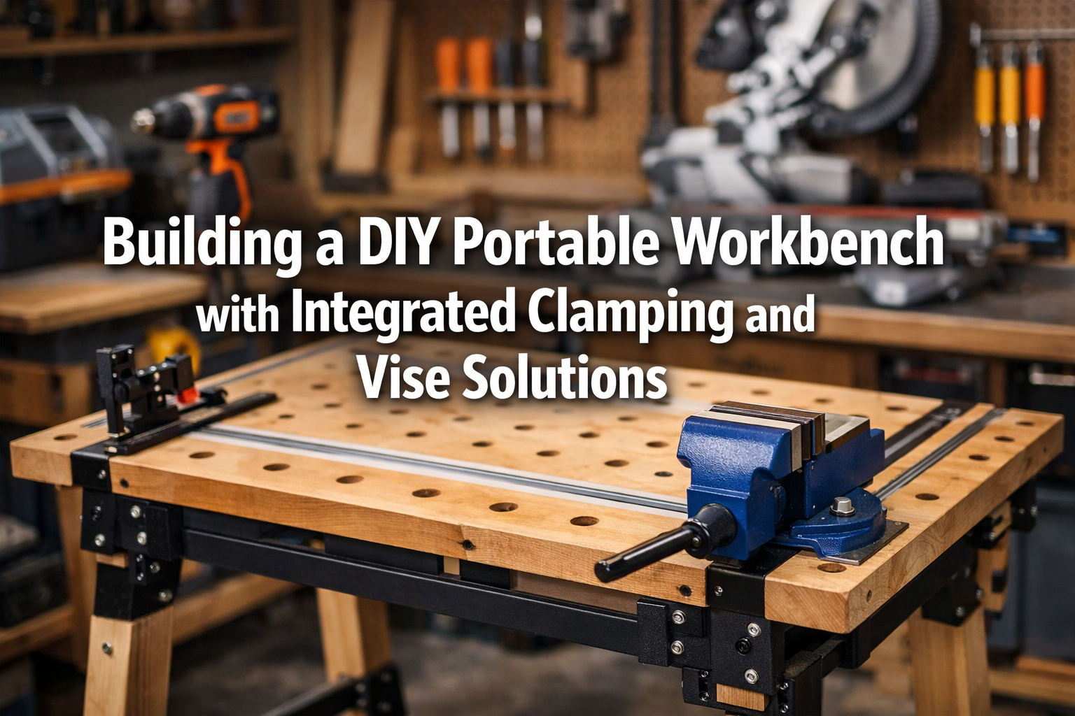 Building a DIY Portable Workbench with Integrated Clamping and Vise