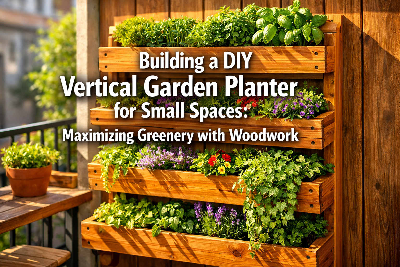 Building a DIY Vertical Garden Planter for Small Spaces: Maximizing