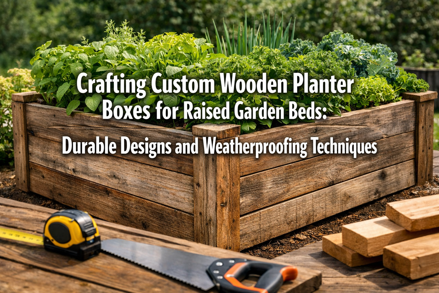 Crafting Custom Wooden Planter Boxes for Raised Garden Beds: Durable