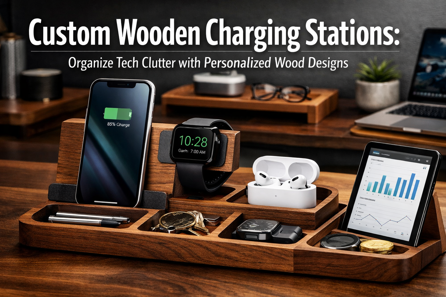 Custom Wooden Charging Stations: Organize Tech Clutter with