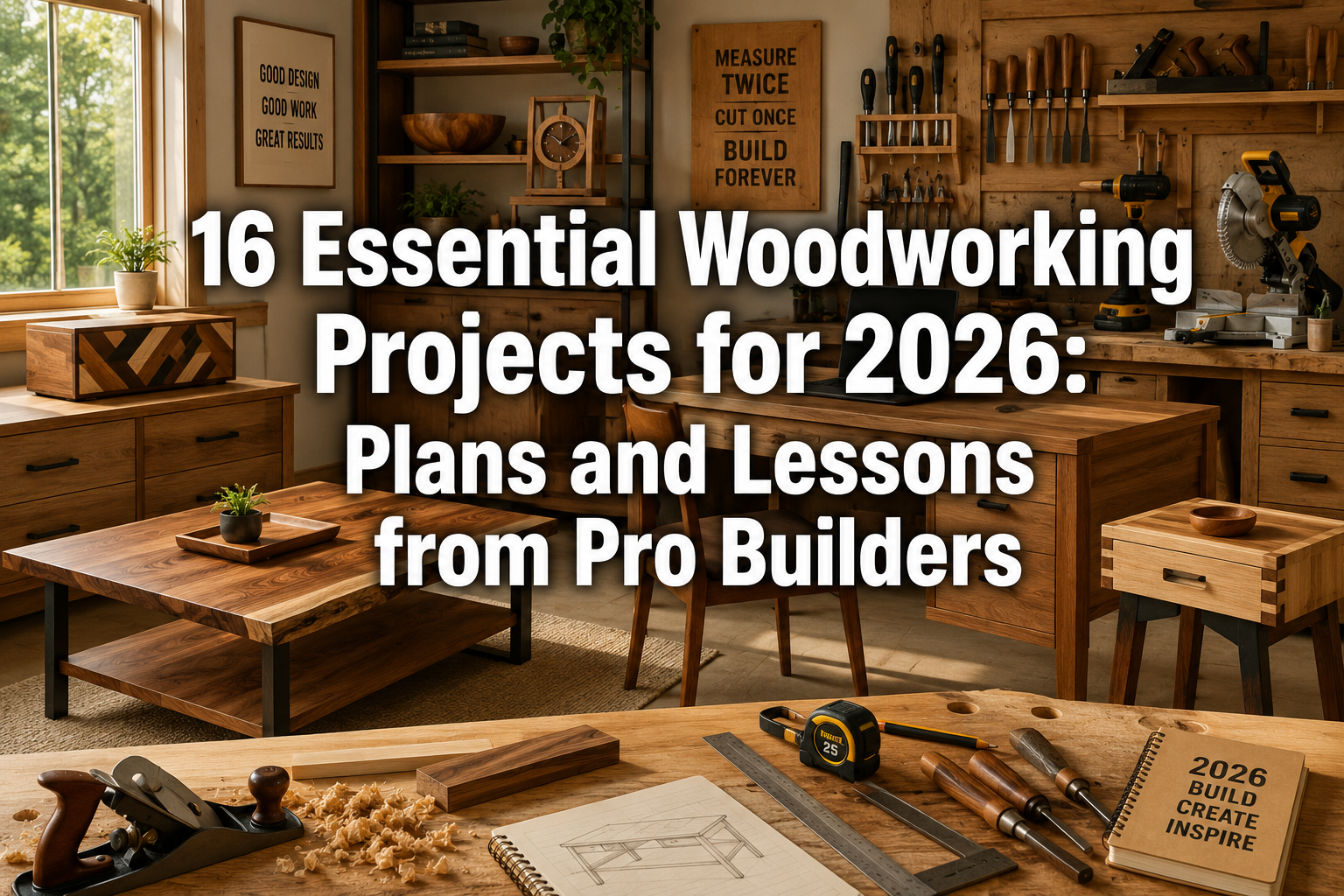 16 Essential Woodworking Projects for 2026: Plans and Lessons from